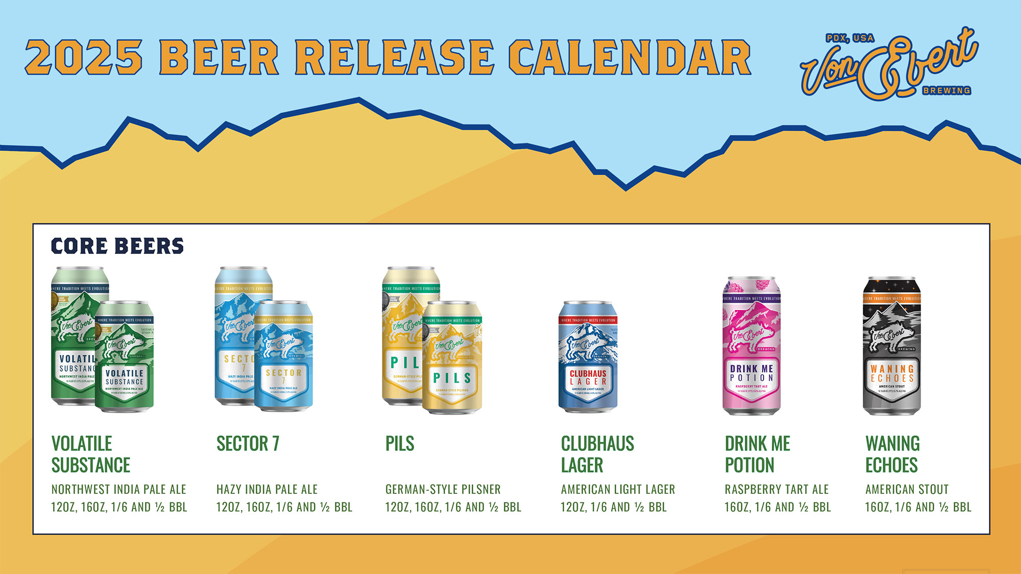 Von Ebert Releases 2025 Beer Calendar, Adds 12oz Six-Packs of Award ...